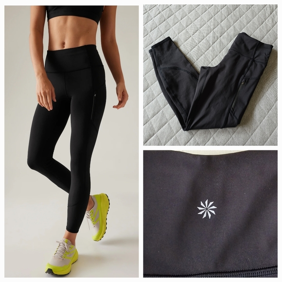 Athleta | Pants & Jumpsuits | Athleta Rainier Tight Small Black | Poshmark